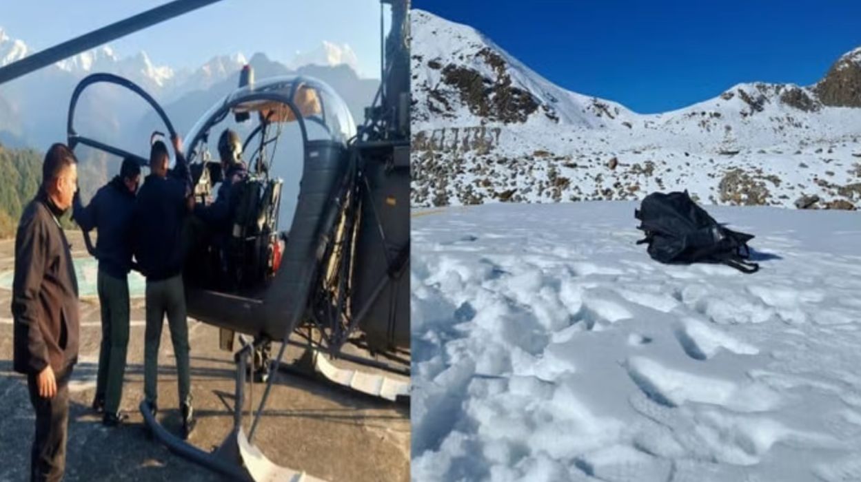 Two Army Helicopters Helped Rescued Trekker's Body in Mahapanth - WildHawk